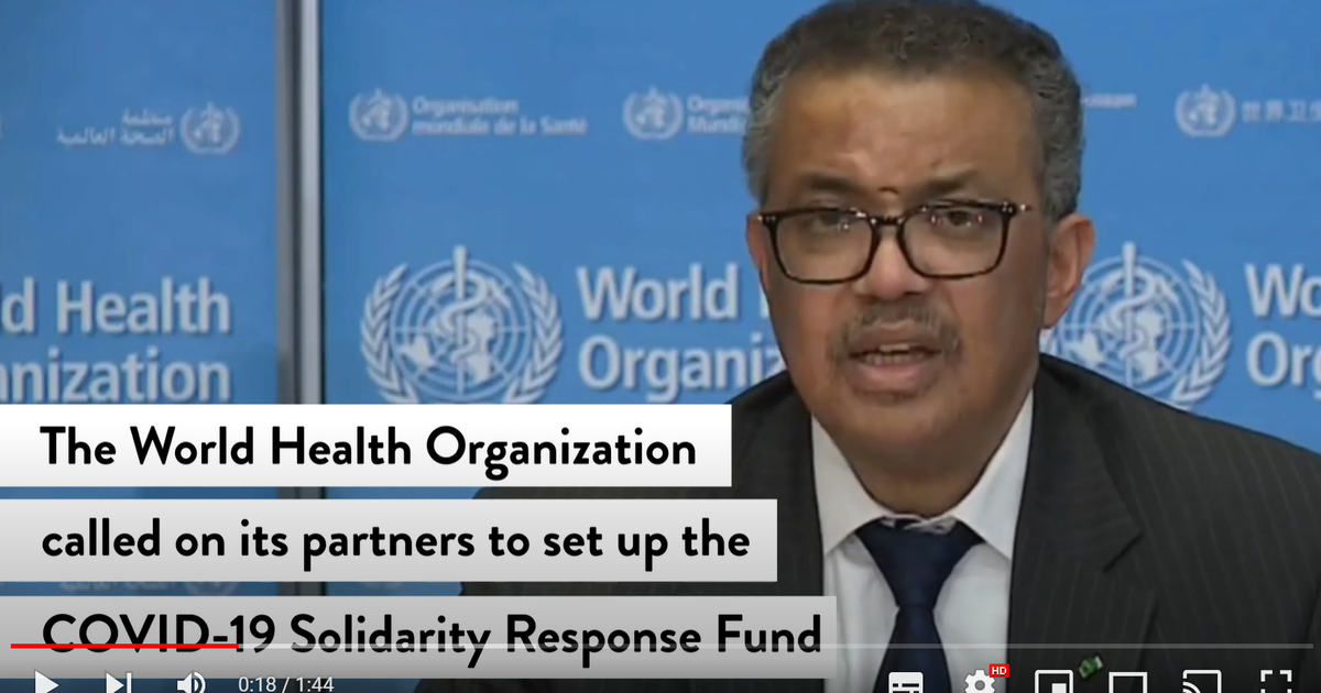 ILDS Donation to the WHO COVID-19 Solidarity Response Fund - ILDS